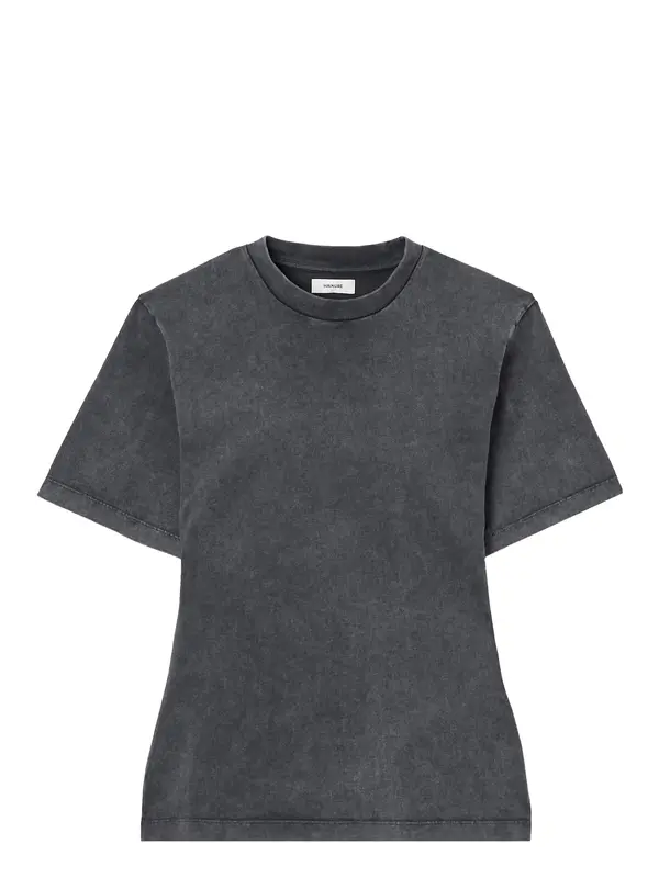 HAIKURE Net Sustain Kelly Cotton-jersey T-shirt - Black