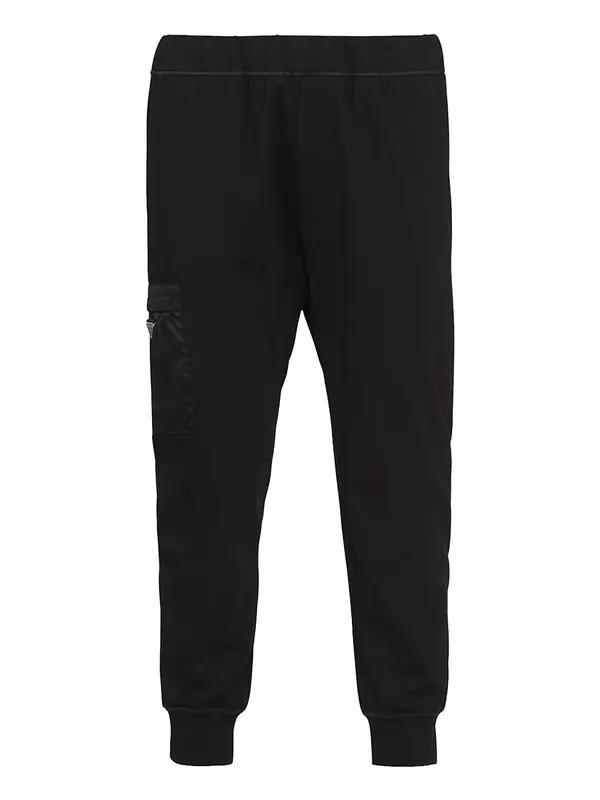 Prada Technical Cotton And Re-nylon Pants - Nero Nero