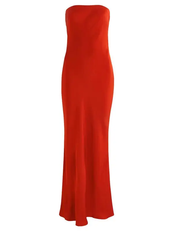 Bec & Bridge Moon Dance Strapless Maxi Dress - Red