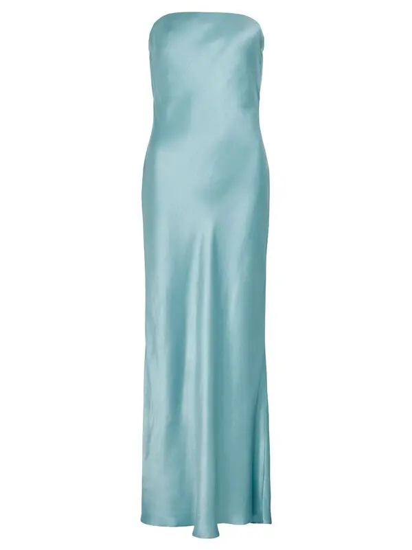 Bec & Bridge Moon Dance Strapless Maxi Dress - Teal