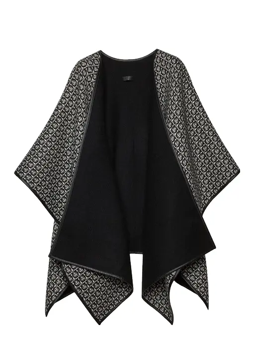 FERRAGAMO Gancini Cape - Black