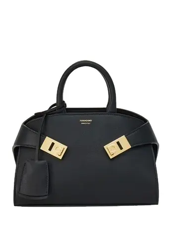 FERRAGAMO Hug Handbag - Black