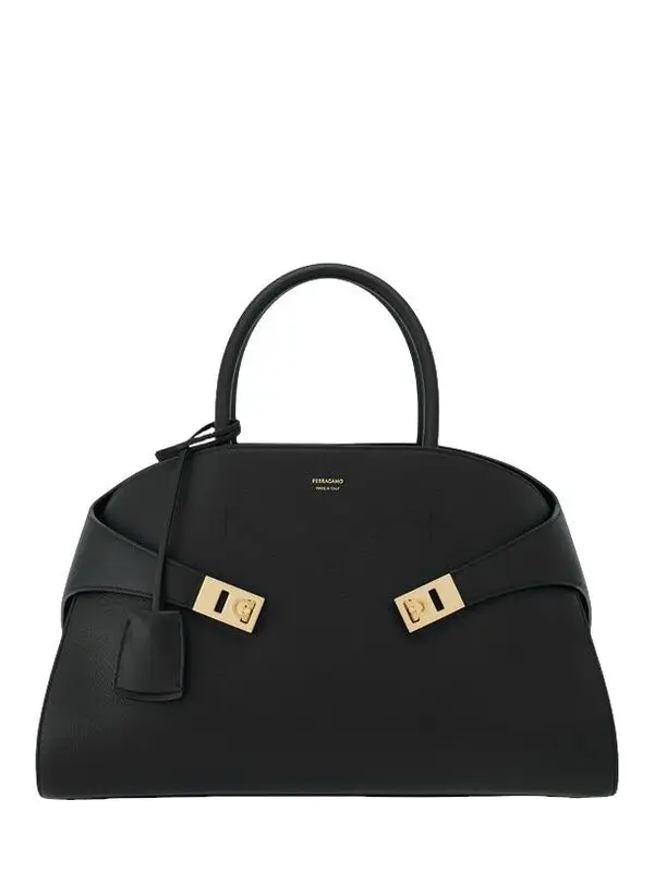 FERRAGAMO Hug Handbag - Black
