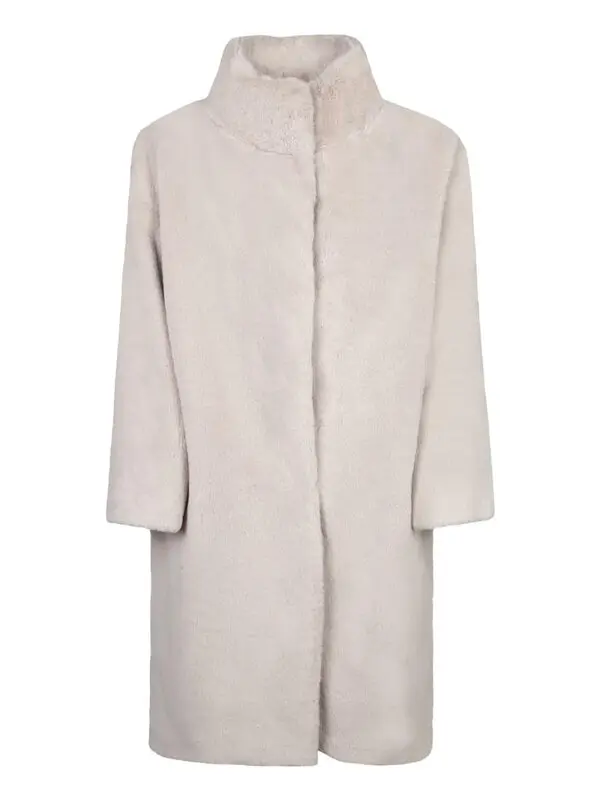 Herno Chantilly Faux Fur Coat - White