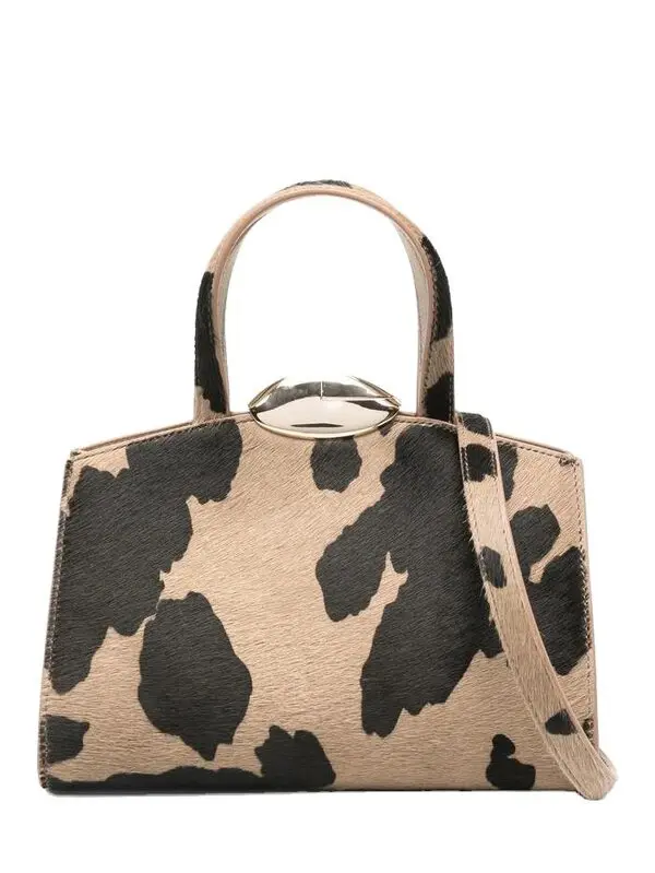 Benedetta Bruzziches Animal Print Tote Bag - Brown