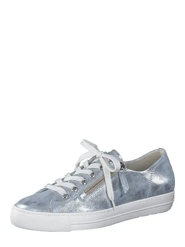 Paul Green Tamara Lace-up Sneakers - Mineral Antic Metallic