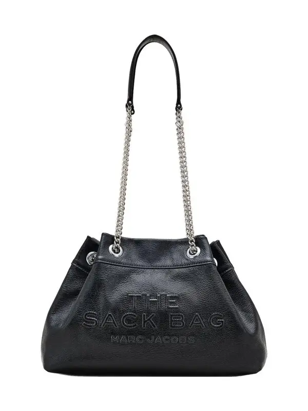 Marc Jacobs The Leather Chain Sack Shoulder Bag - Black