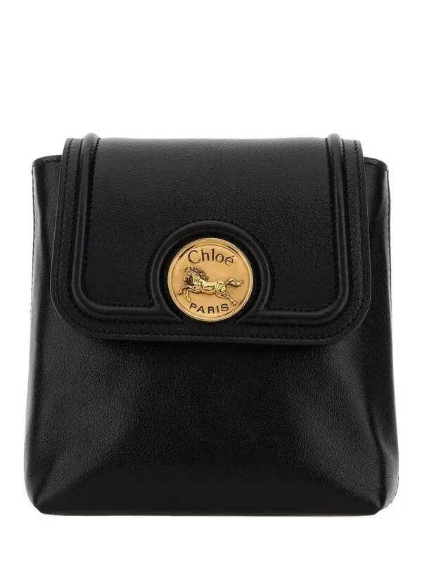 Chloé Horse Medal Backpack - Black