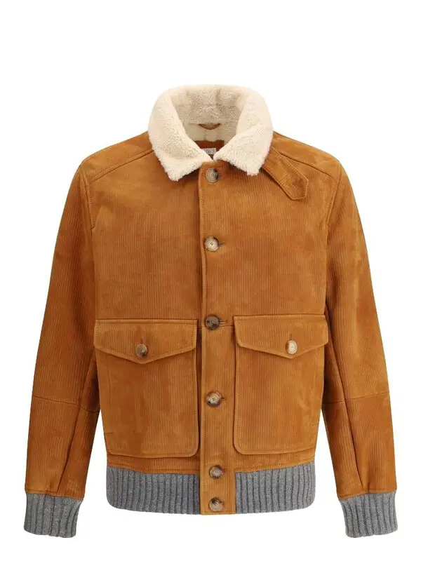 Brunello Cucinelli Shearling Jacket - Brown