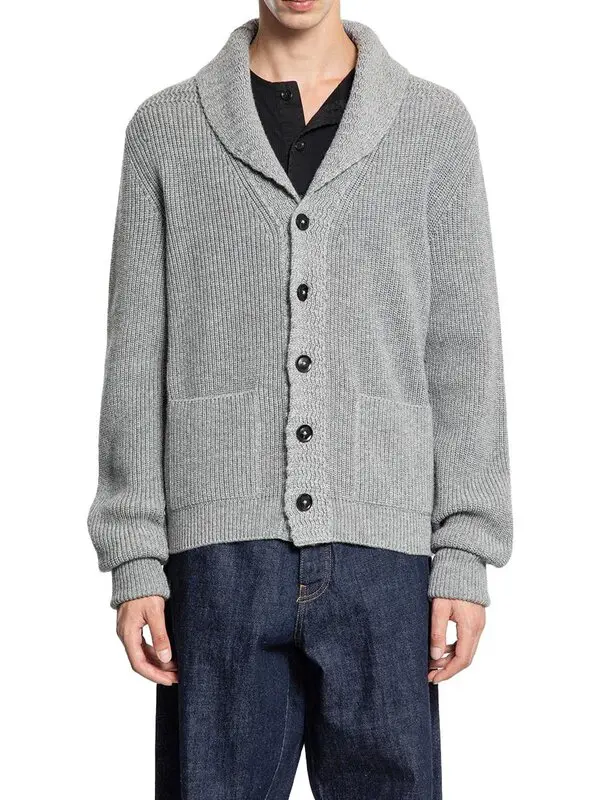 TOM FORD Cashmere Shawl Collar Cardigan - Grey