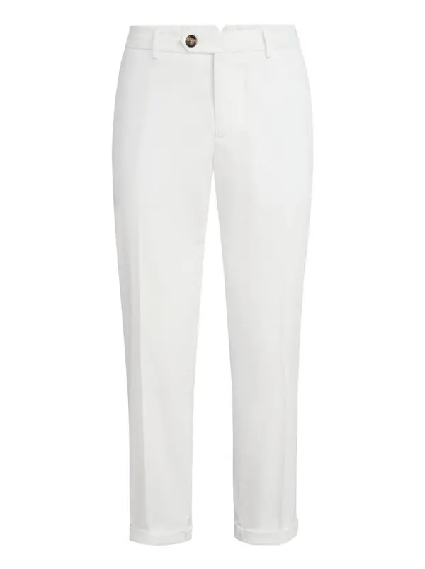 Brunello Cucinelli Cotton Trousers - White