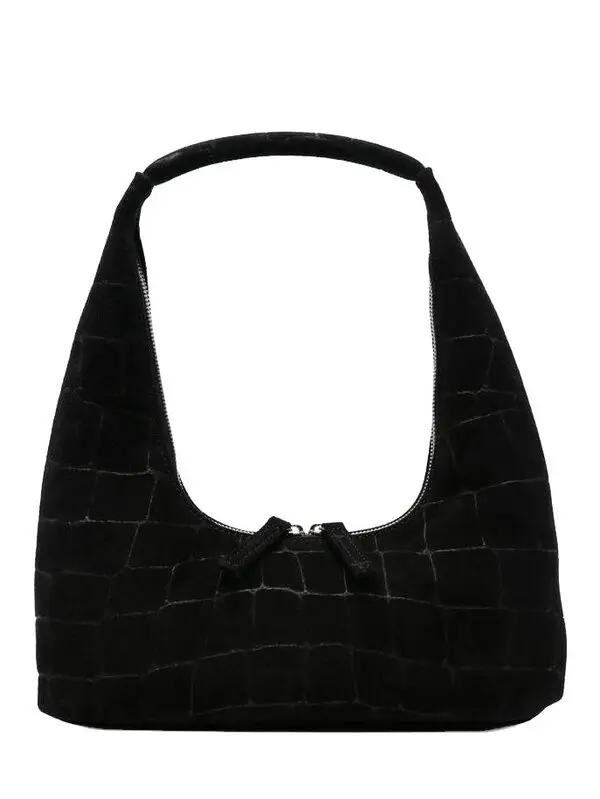 MARGESHERWOOD Crocodile Effect Tote Bag - Black