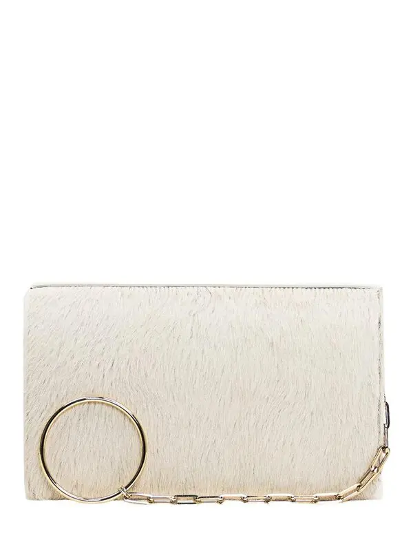 CALCATERRA Leather Chain Bag - White