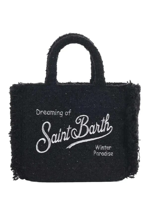 MC2 SAINT BARTH Mini Tweed Bag - Black