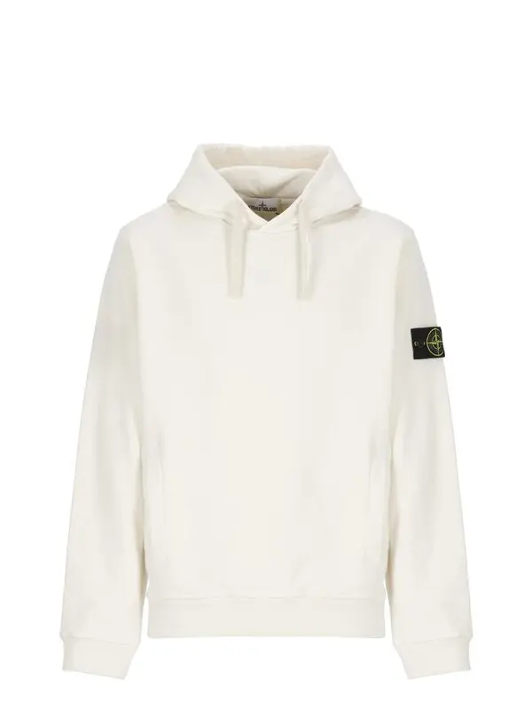 Stone Island Cotton Hoodie - Beige