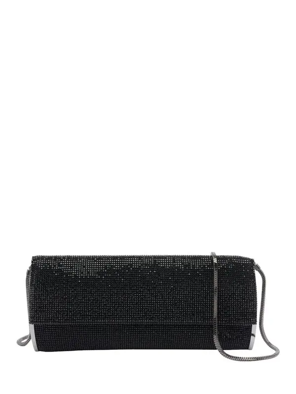 Benedetta Bruzziches Kate Crystal Crossbody Bag - Black