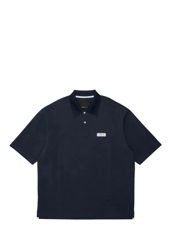 PURPLE BRAND Logo-patch Polo Shirt - Black