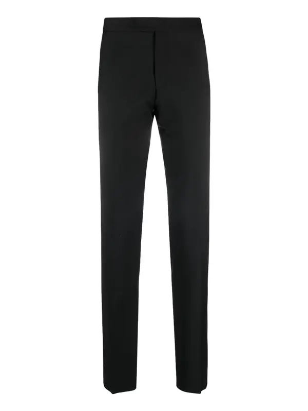 Paul Smith Tailored Tapered-leg Wool Trousers - Black