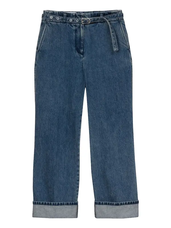 3.1 Phillip Lim Belted Flared Jeans - Blue