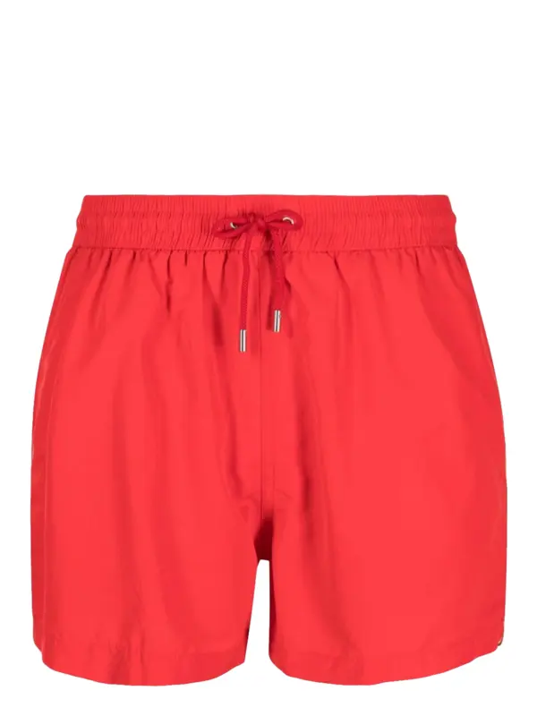 Paul Smith Stripe-detail Swim Shorts - Red