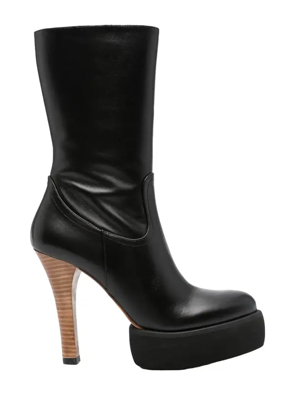 PALOMA BARCELO Hella 125mm Leather Boots - Black