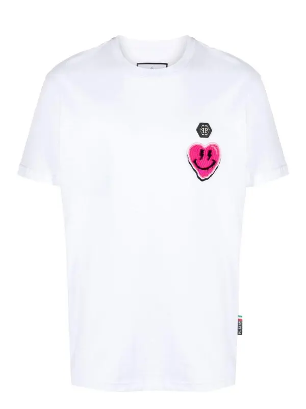 Philipp Plein Graphic-print Cotton T-shirt - White