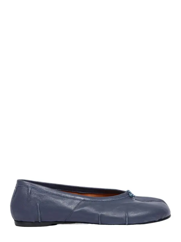 MAISON MARGIELA Tabi Leather Ballerina Shoes - Blue