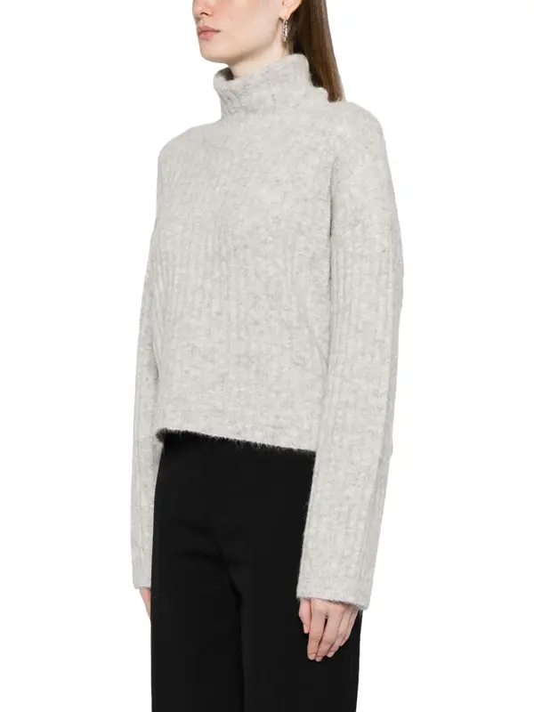 B+AB High-neck Jumper - Grey