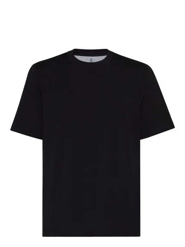 Brunello Cucinelli Crew-neck Cotton Jersey T-shirt - Black