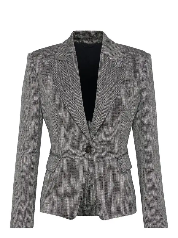 Brunello Cucinelli Single-breasted Linen-flax Blazer - Black