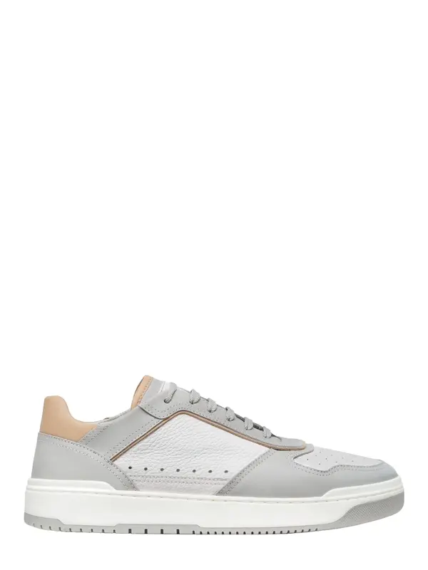 Brunello Cucinelli Logo-patch Leather Sneakers - White