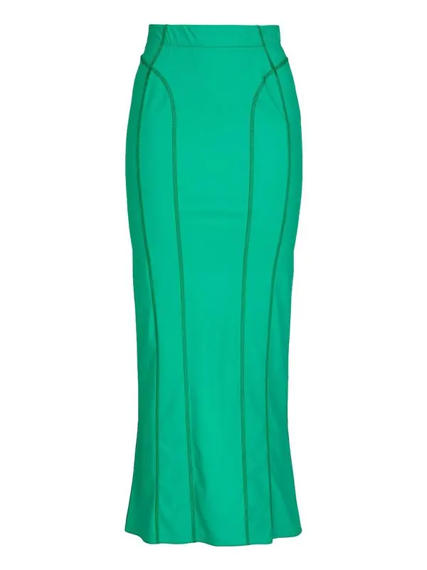Jacquemus Tuba Stretch-jersey Maxi Skirt - Jade