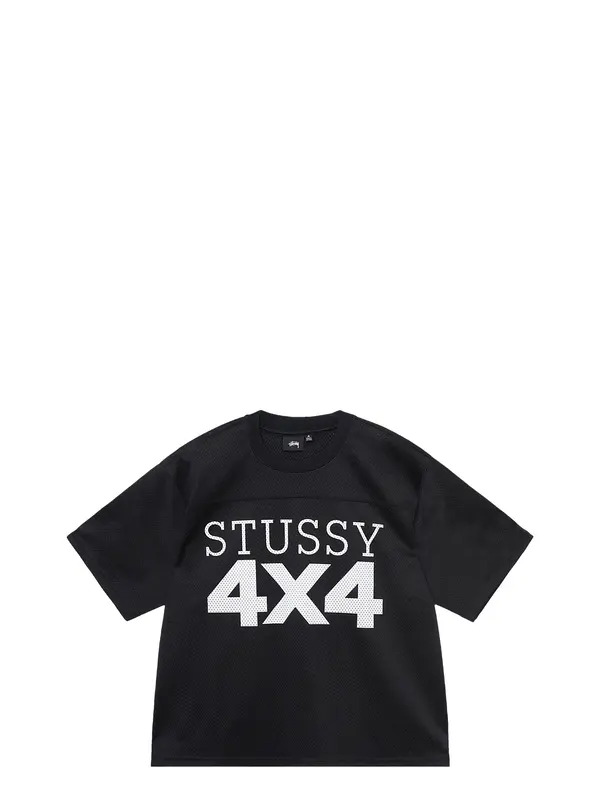 StÜssy 4x4 Mesh Football Jersey - Black