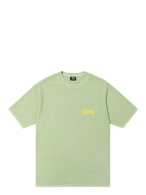 StÜssy How We're Livin' Pigment Dyed Tee 'sage - Green