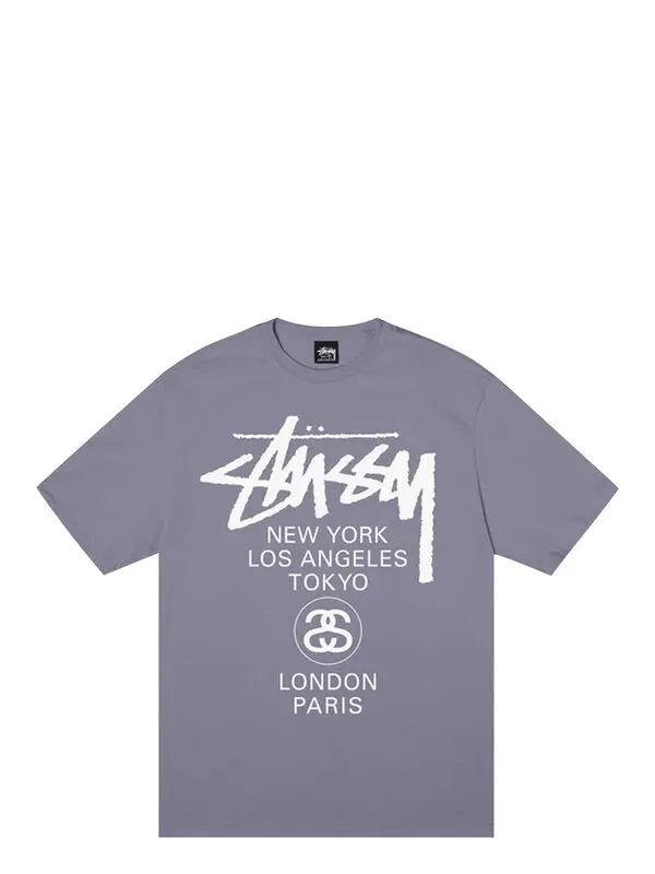 StÜssy World Tour Tee 'mauve - Purple