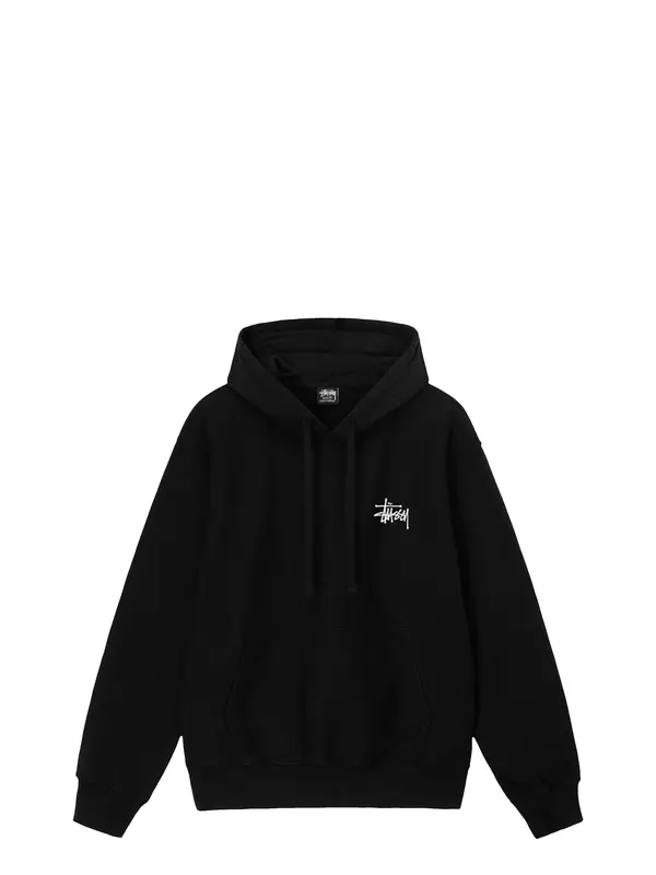 StÜssy Basic Pigment Dyed Hoodie - Black
