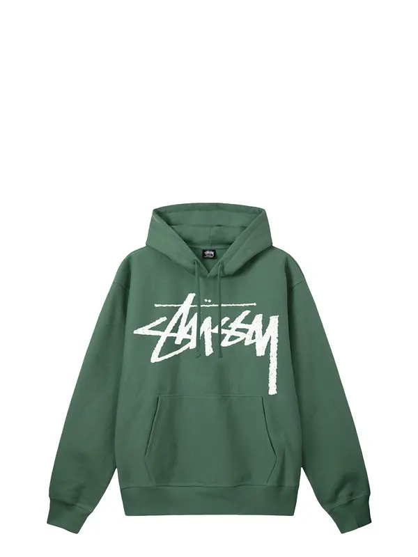StÜssy Big Stock Hoodie - Green