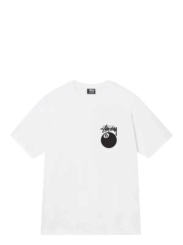 StÜssy 8 Ball Tee - White