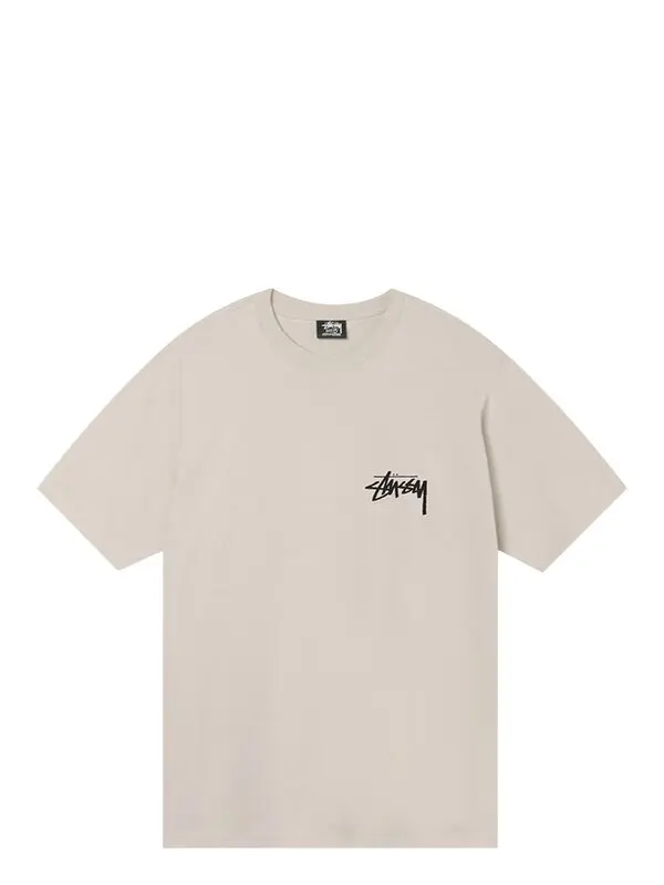 StÜssy Fuzzy Dice Tee 'smoke - Cream