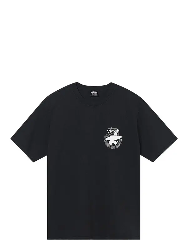 StÜssy Beach Roots Pigment Dyed Tee - Black