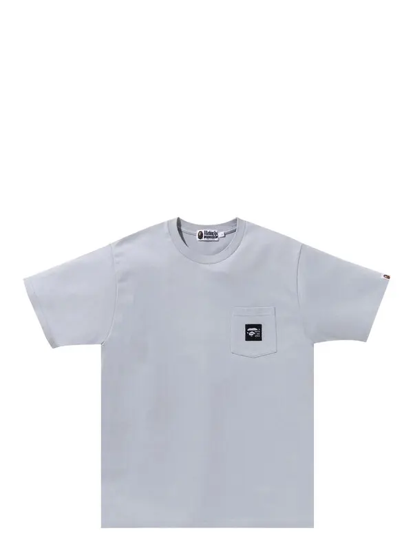 A BATHING APE Label Pocket Tee - Grey