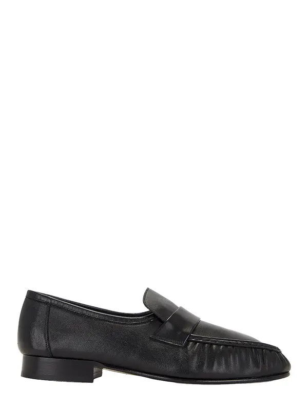 THE ROW Soft Loafer - Black