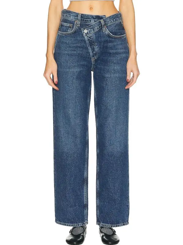 AGOLDE Criss Cross Straight Leg Jeans - Control