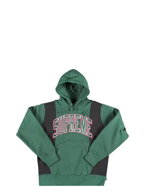 Supreme Paneled Arc Hooded Sweatshirt - Green
