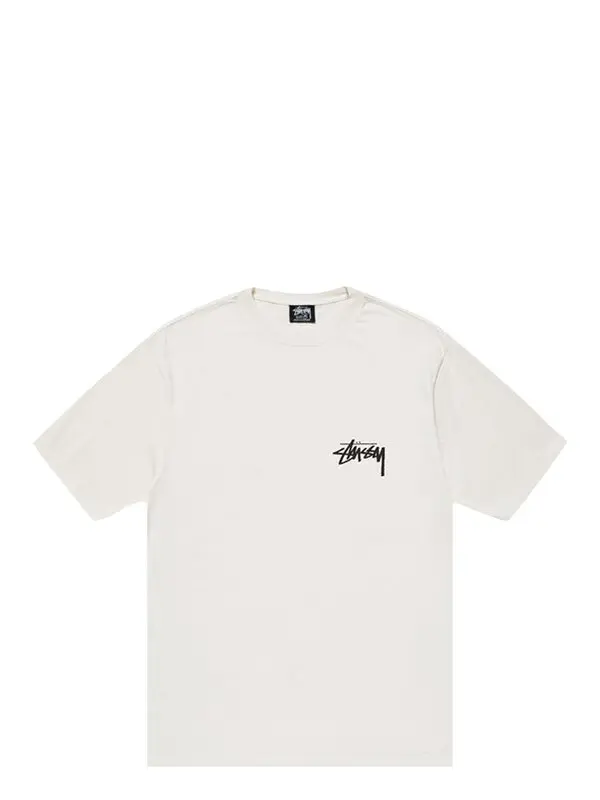 StÜssy How We're Livin' Pigment Dyed Tee 'natural - White