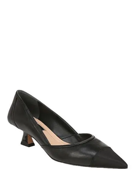 Franco Sarto Darcy Pointed Toe Kitten Heel Pump - Black