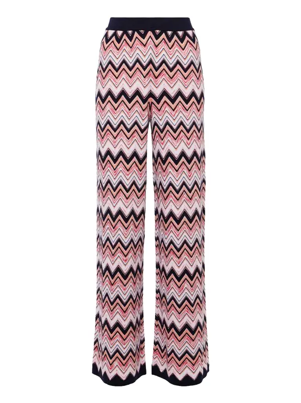 Missoni Zig Zag High-rise Wide-leg Pants - Multicoloured
