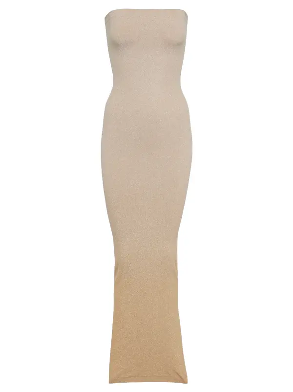 Wolford Fading Shine Maxi Dress - Gold
