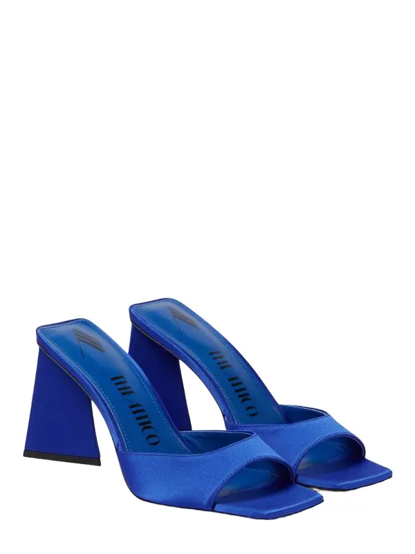 Attico Mini Devon 85 Satin Mules - Blue