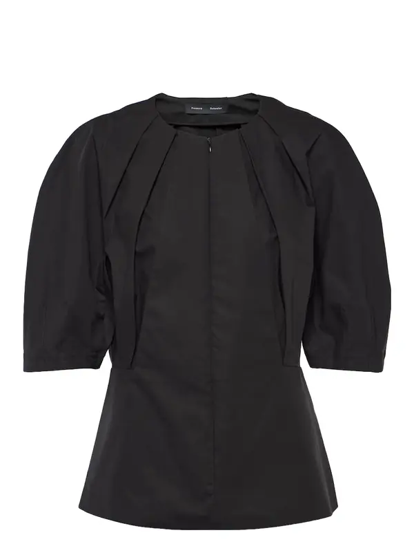 Proenza Schouler Georgia Pleated Top - Black